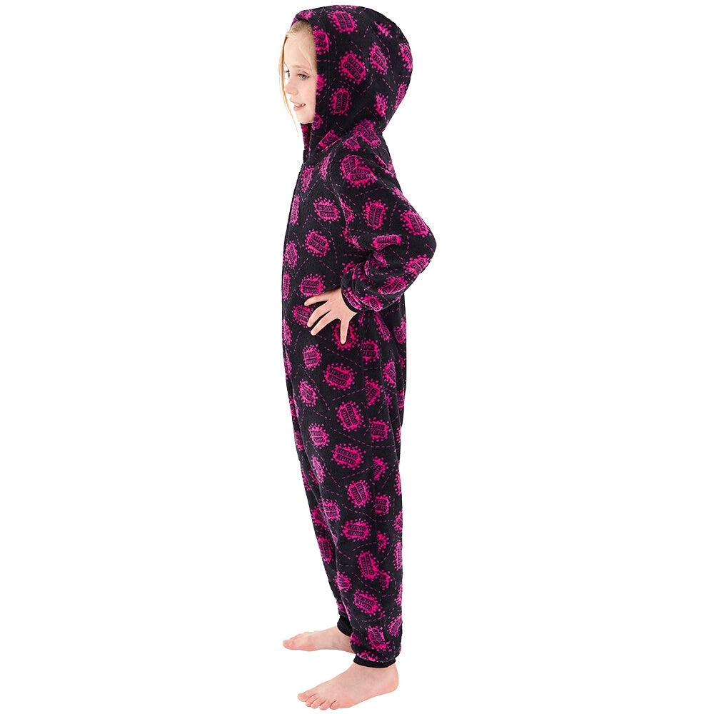 Kids Black & Pink 'Game Over!' Print Onesie